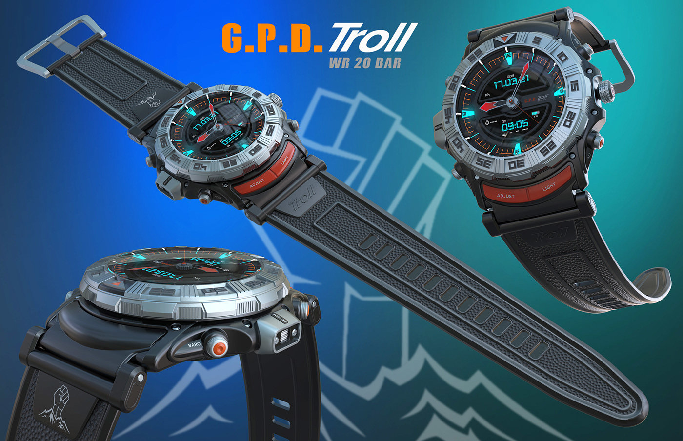 Mountain Troll_Wrist Watch by Alp Germaner at Coroflot.com