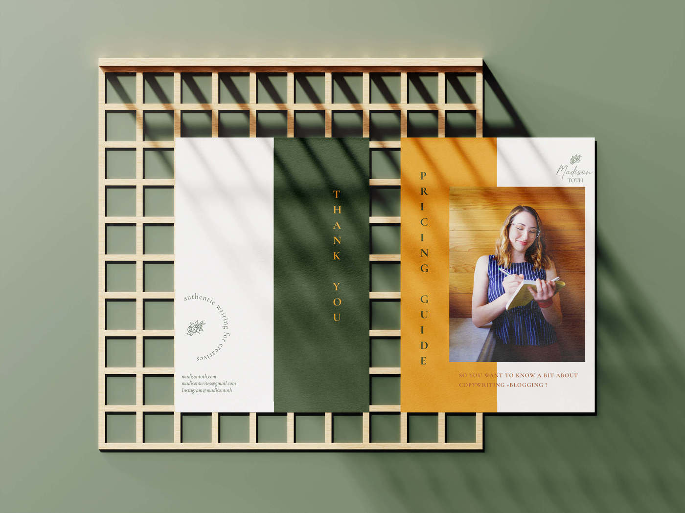 Brand & Print Design for Madison Toth, a copywriter by Brendah Akoth at ...