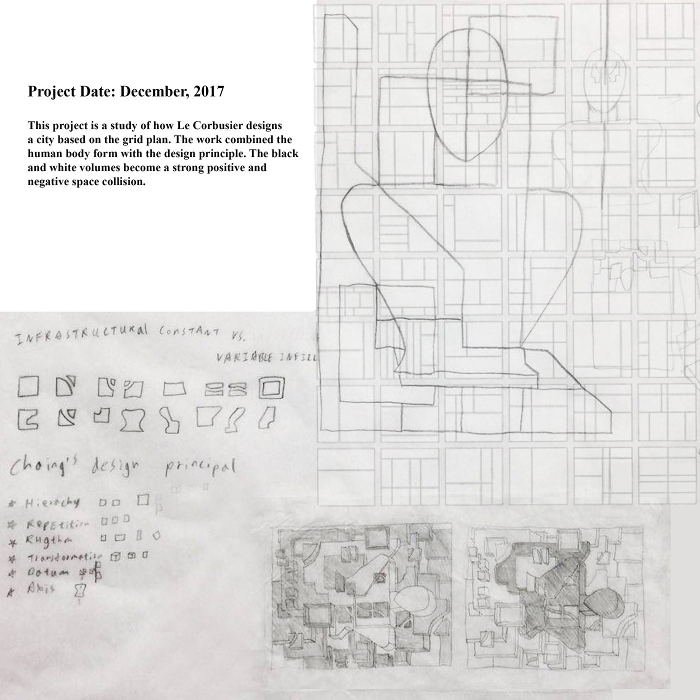 Le Corbusier grid plan by Kenny Xiangkang Li at Coroflot.com