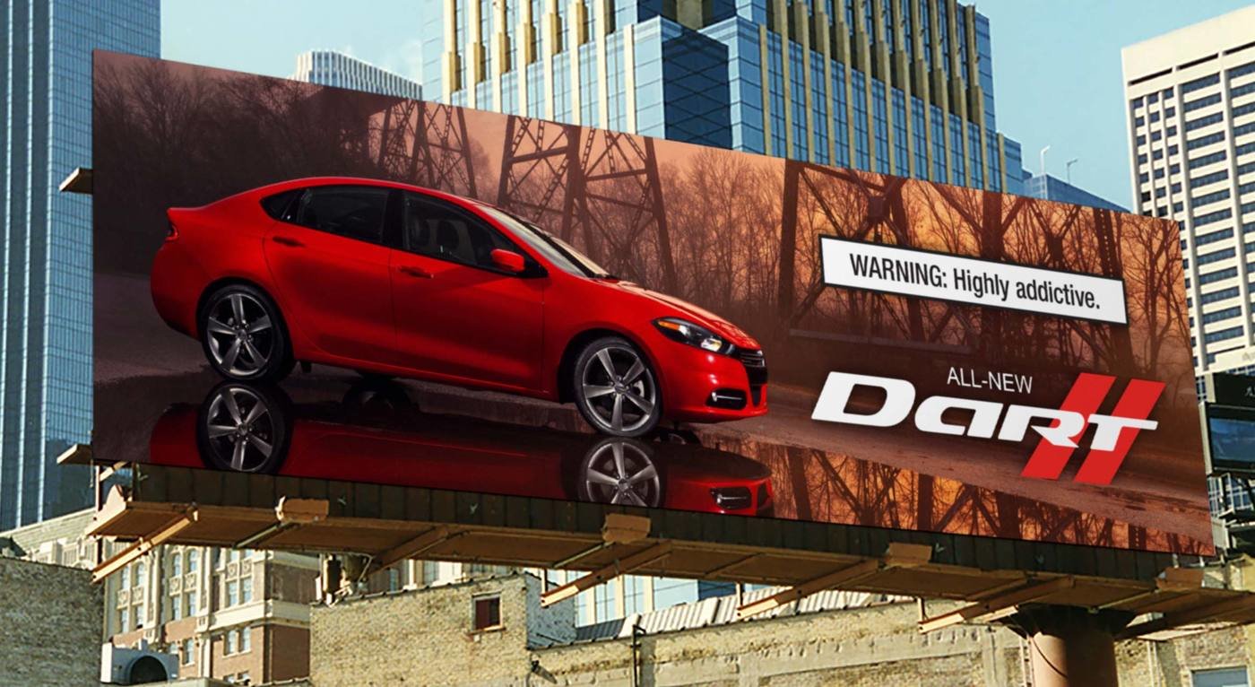 Dodge Dart billboards for Fiat Chrysler by Michael Ebert at Coroflot.com