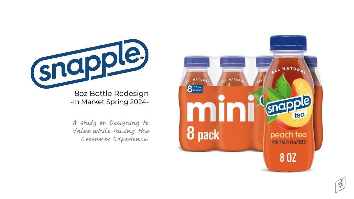Snapple 8 oz Bottle Redesign by Paul Fromholtz at Coroflot.com