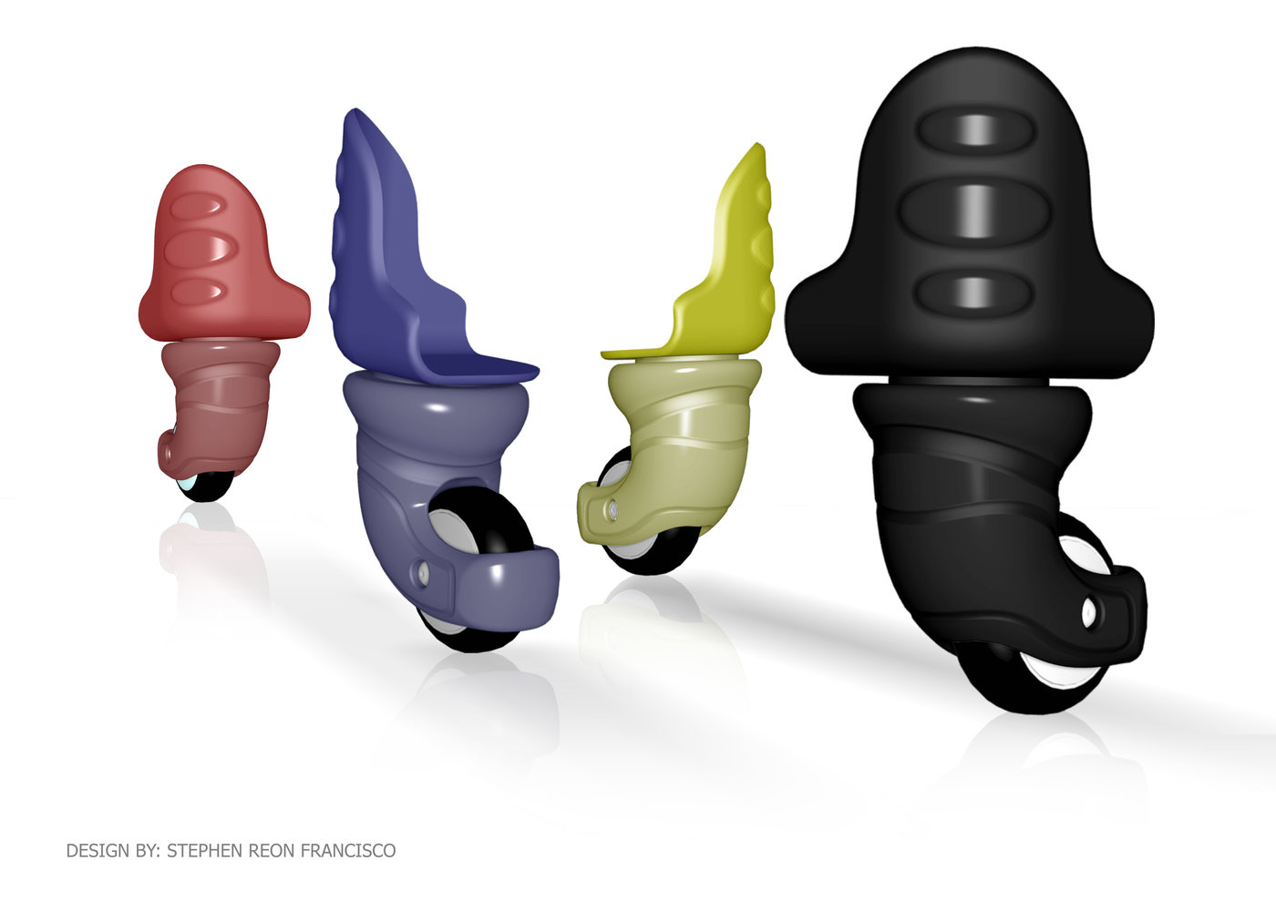 Futuristic Wheel Design by Stephen Reon Francisco at Coroflot.com