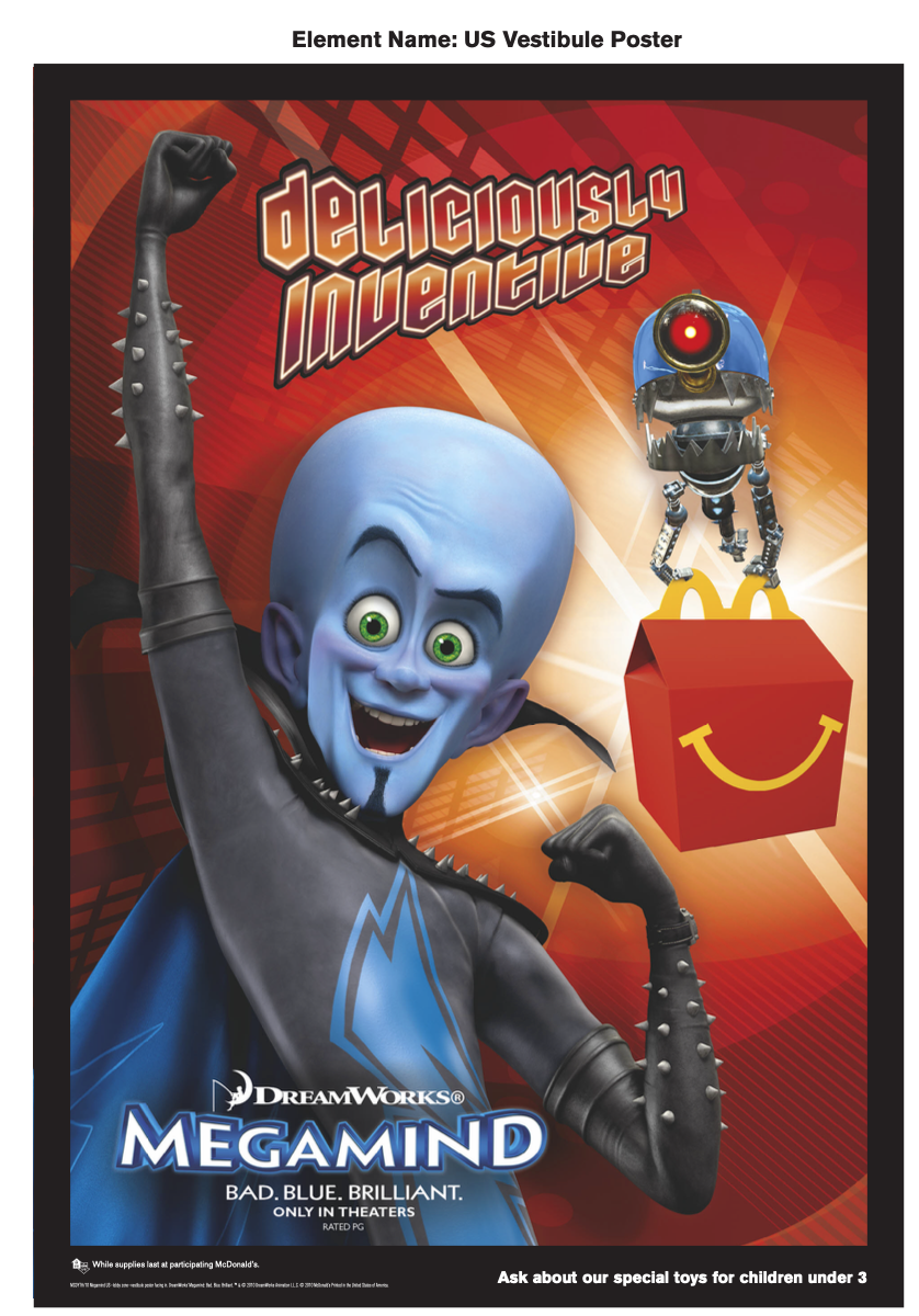 Megamind Happy Meal Packaging and Point of Purchase by daron mitchell ...
