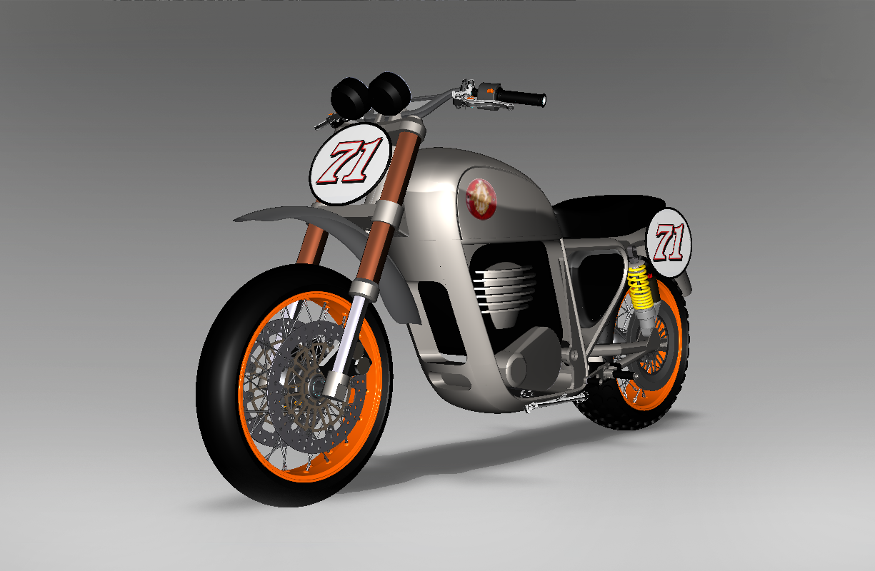 BSA A10 Modular Electric / ICE Project by Nick Coughlan at Coroflot.com