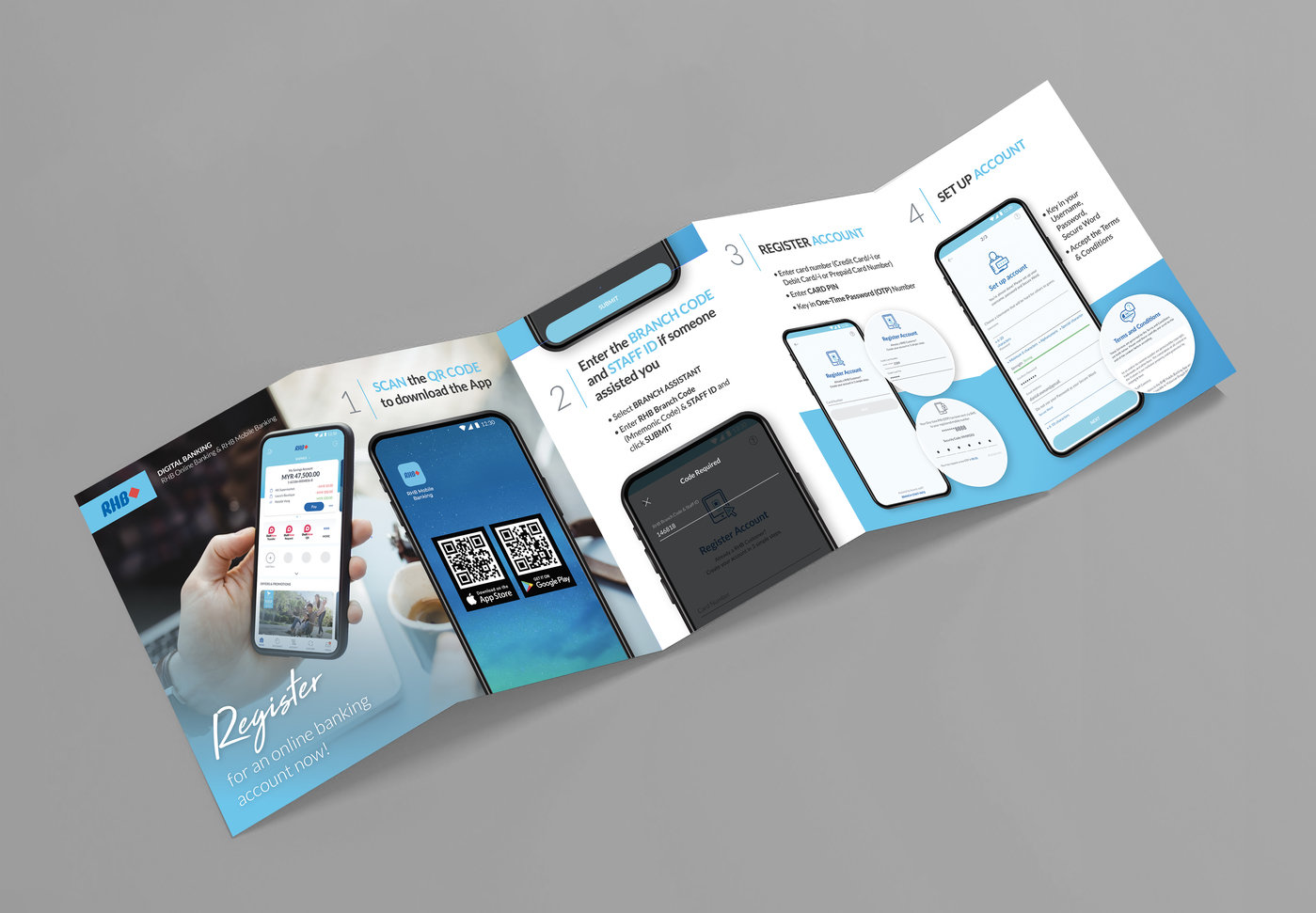 RHB Online Banking Flyer by Ken Hew at Coroflot.com