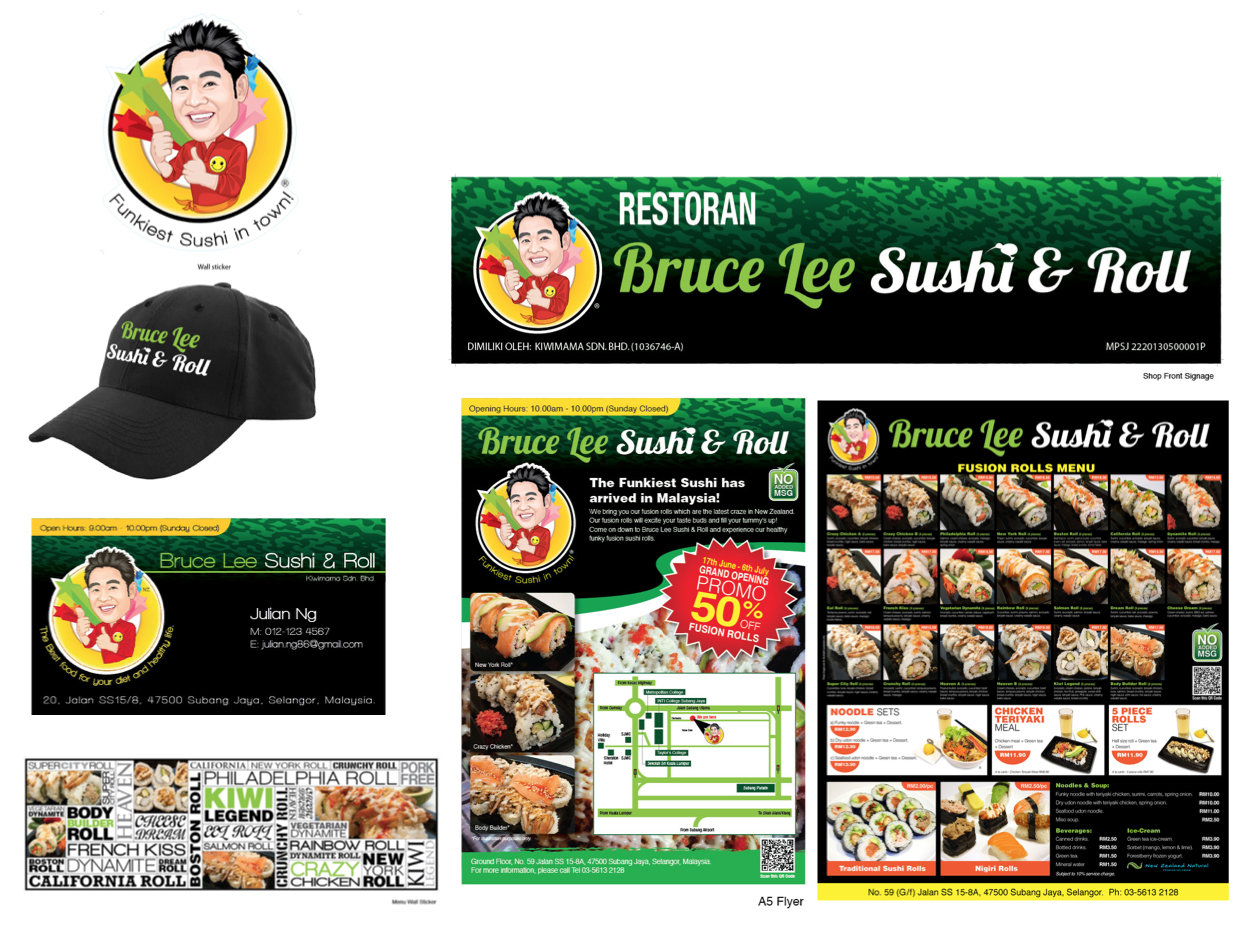 Bruce Lee Sushi & Roll - Restaurant by Ken Hew at Coroflot.com