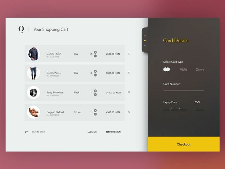 Ui shopping cart design by Rafat alam at Coroflot.com