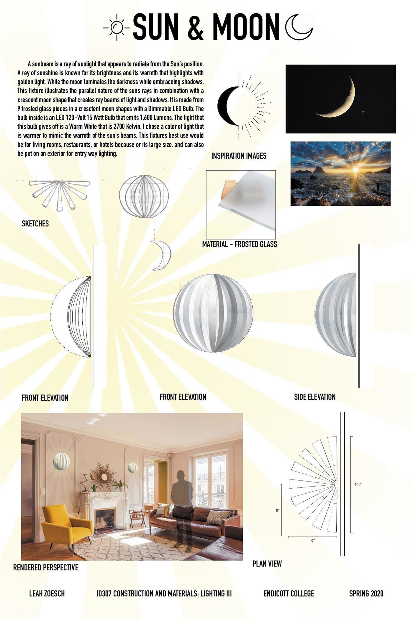 Sun & Moon Light Fixture Competition by Leah Zoesch at Coroflot.com