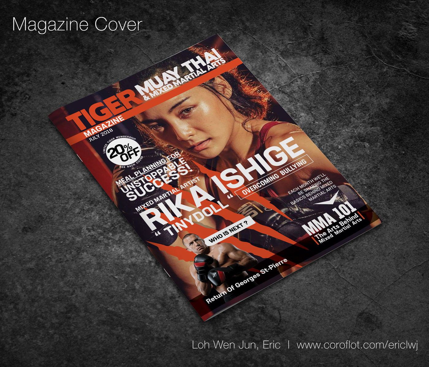 Tiger Muay Thai and MMA Magazine by Loh Wen Jun, Eric at Coroflot.com