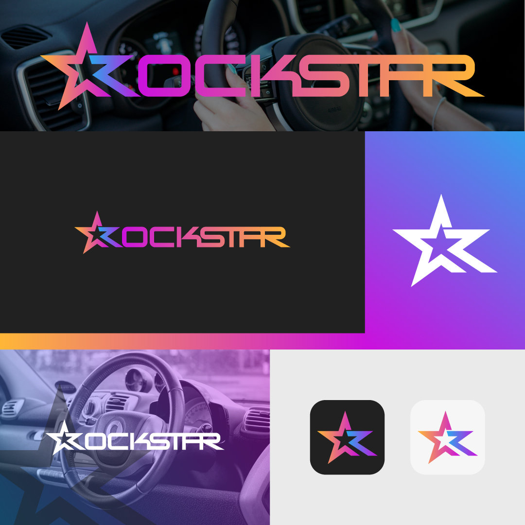 Logo design for Rockstar. by I pixeler at Coroflot.com