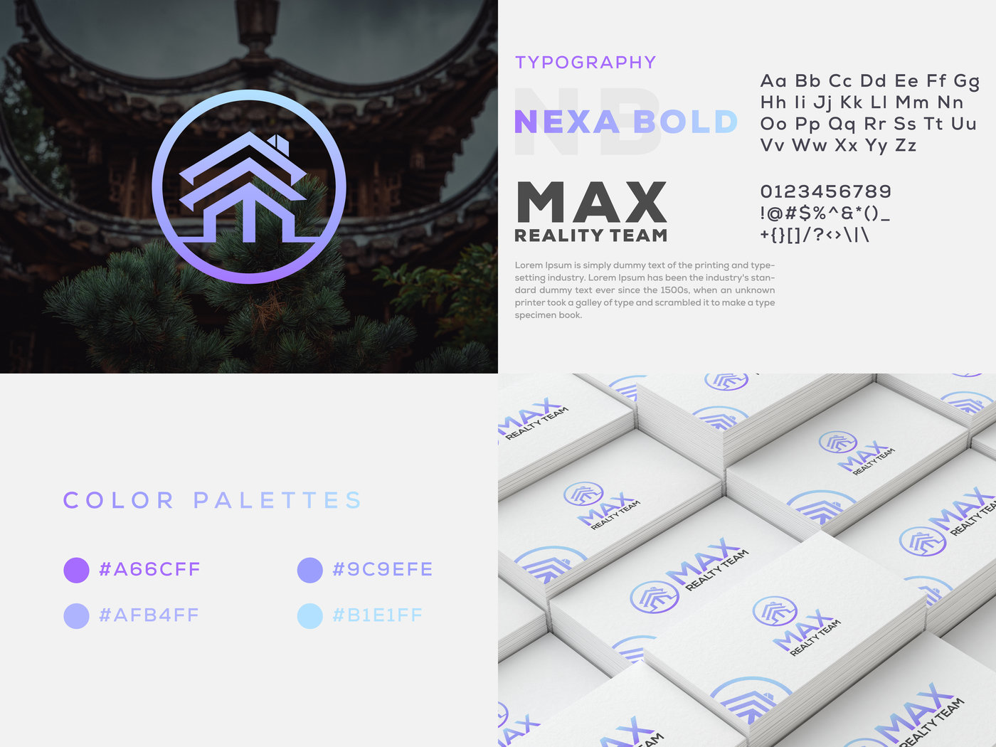 Logo & brand guide design for MAX REALITY TEAM by I pixeler at Coroflot.com