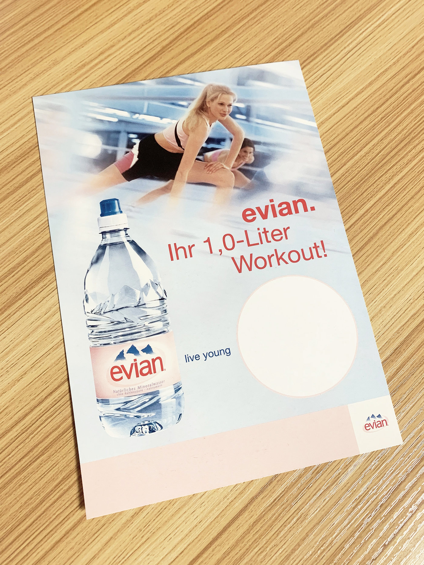 Evian Table Sign by Nadine Wald at Coroflot.com