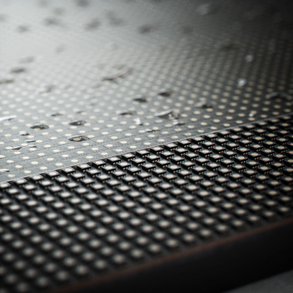 LED Panel w/ Soft Cover Layer Render by Ivan Or at Coroflot.com