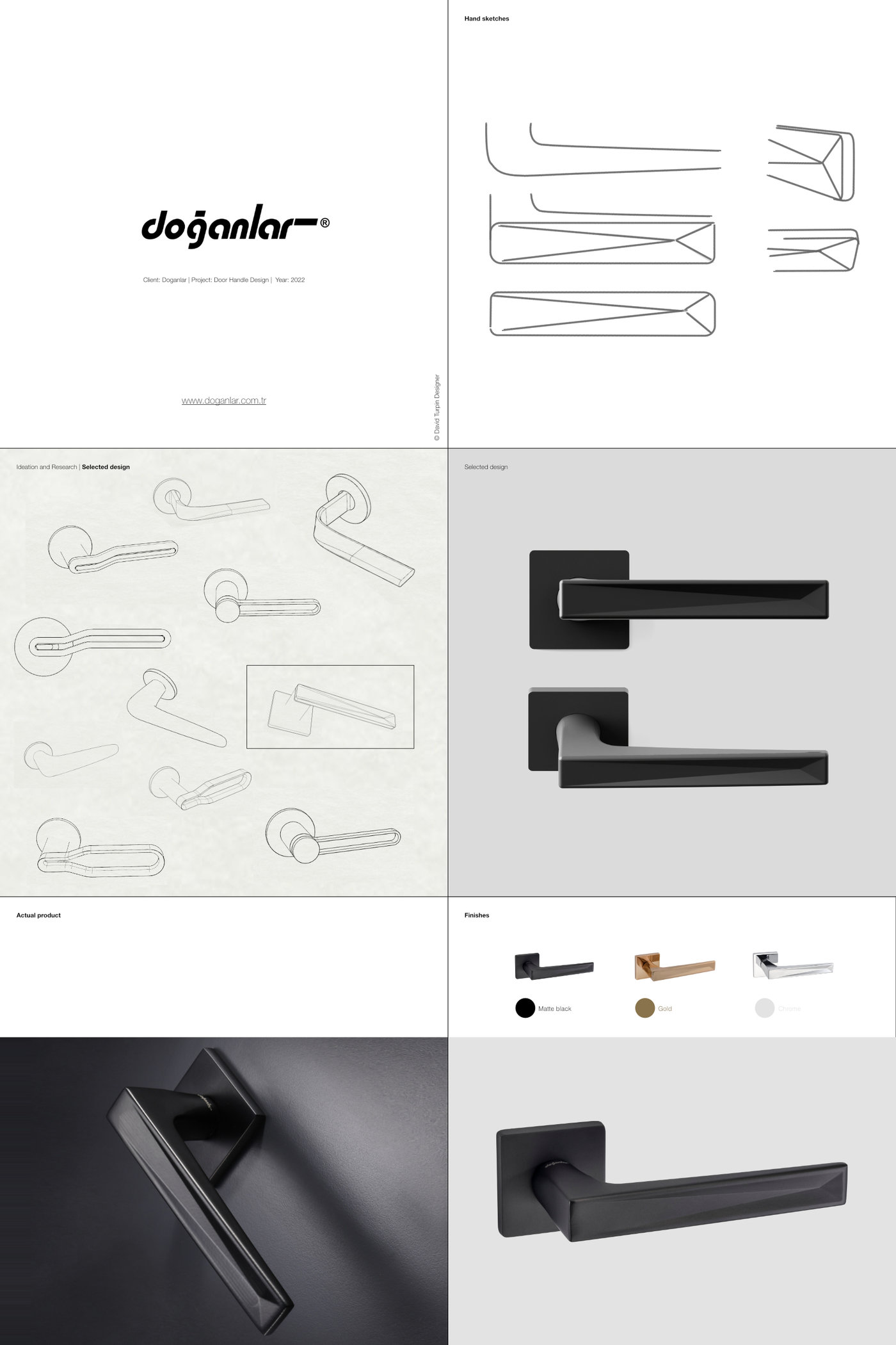 Client: Doganlar | Door hardware design by David Turpin at Coroflot.com