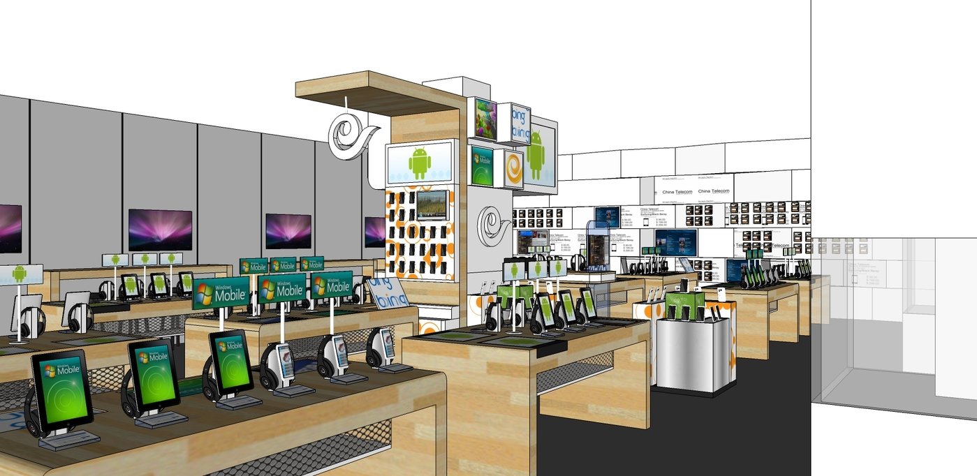 CHINA TELECOM MOBILE STORE HEX by Zhiguo(kelvin) Song at Coroflot.com