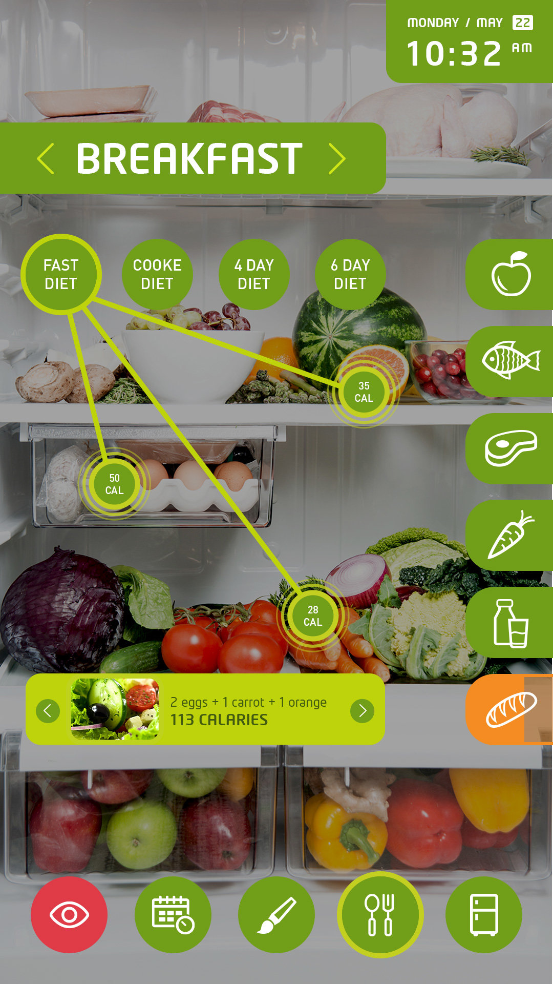 Smart Fridge (product & app) by Bipin Peter at Coroflot.com