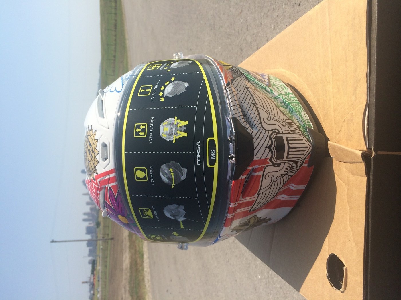 AGV Corsa Helmet Designed with Sharpie Markers by Jamie Hall at ...