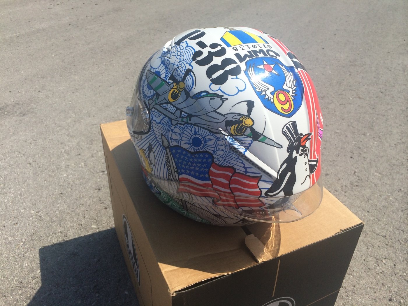 AGV Corsa Helmet Designed with Sharpie Markers by Jamie Hall at ...