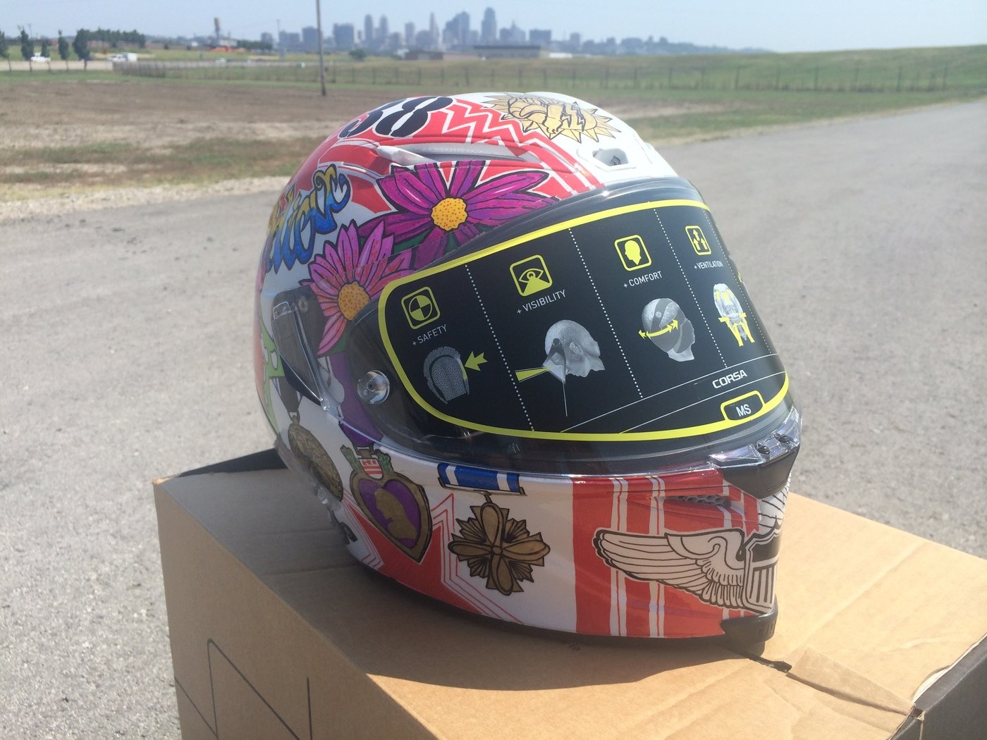 AGV Corsa Helmet Designed with Sharpie Markers by Jamie Hall at ...