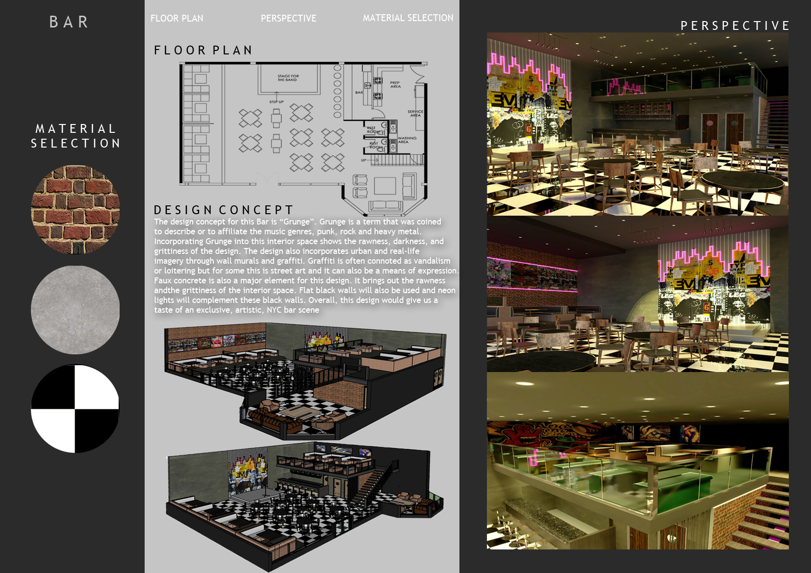 Grunge Bar by Gayl Cape at Coroflot.com