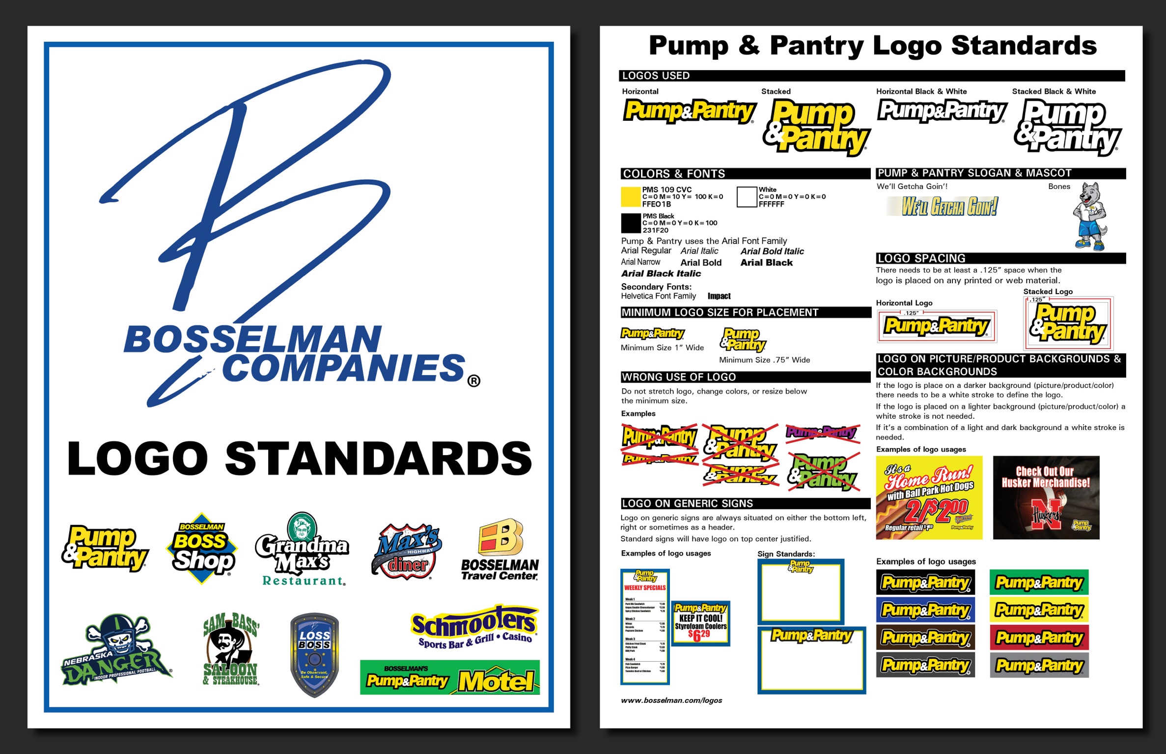 Bosselman Logo Standards by David Beach at Coroflot.com