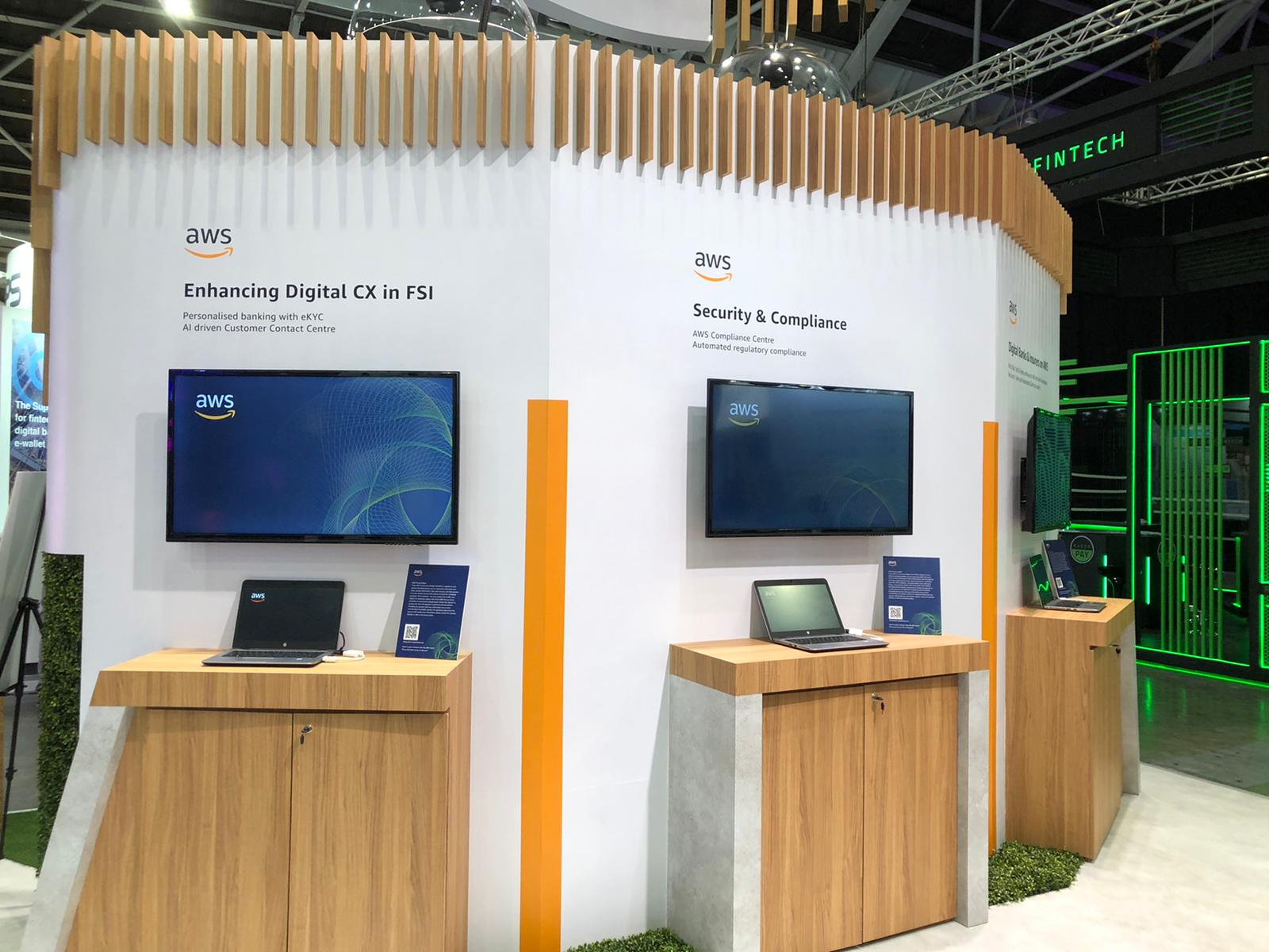 AWS Booth @ Fintech 2019 by Caesar Raymund Chiu at Coroflot.com