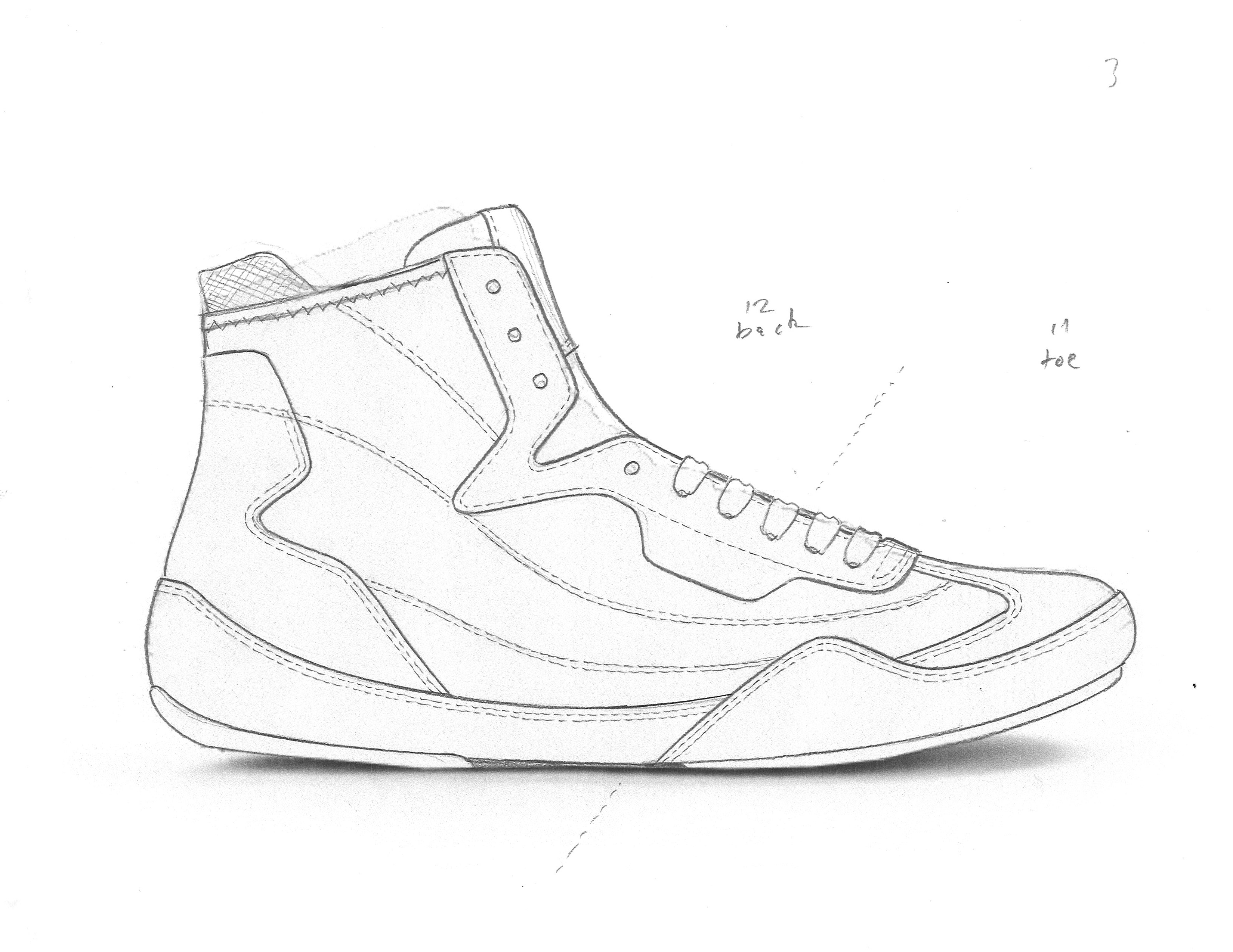 Vintage inspired wrestling shoes by John Redmann at Coroflot.com