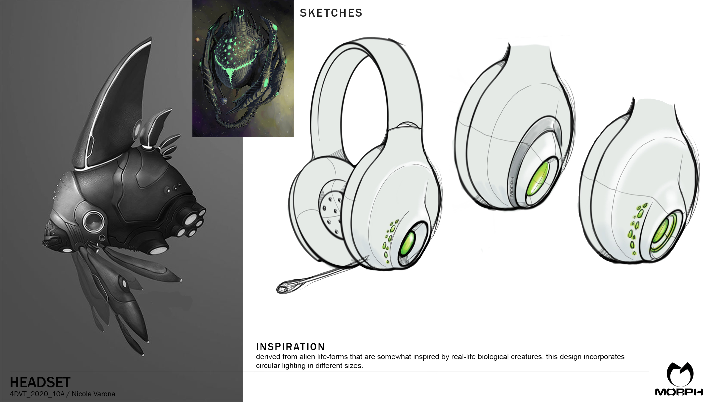 Morph Headset - Alien Ship Inspired by Nicole Varona at Coroflot.com