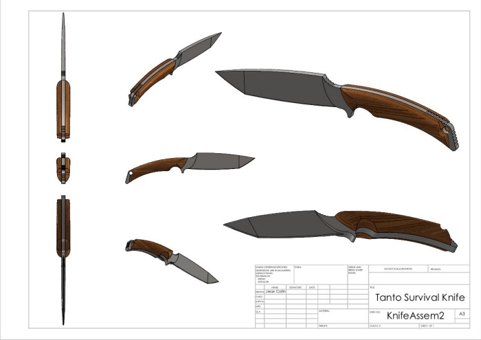 SolidWorks Knife by Jesse Collin at Coroflot.com