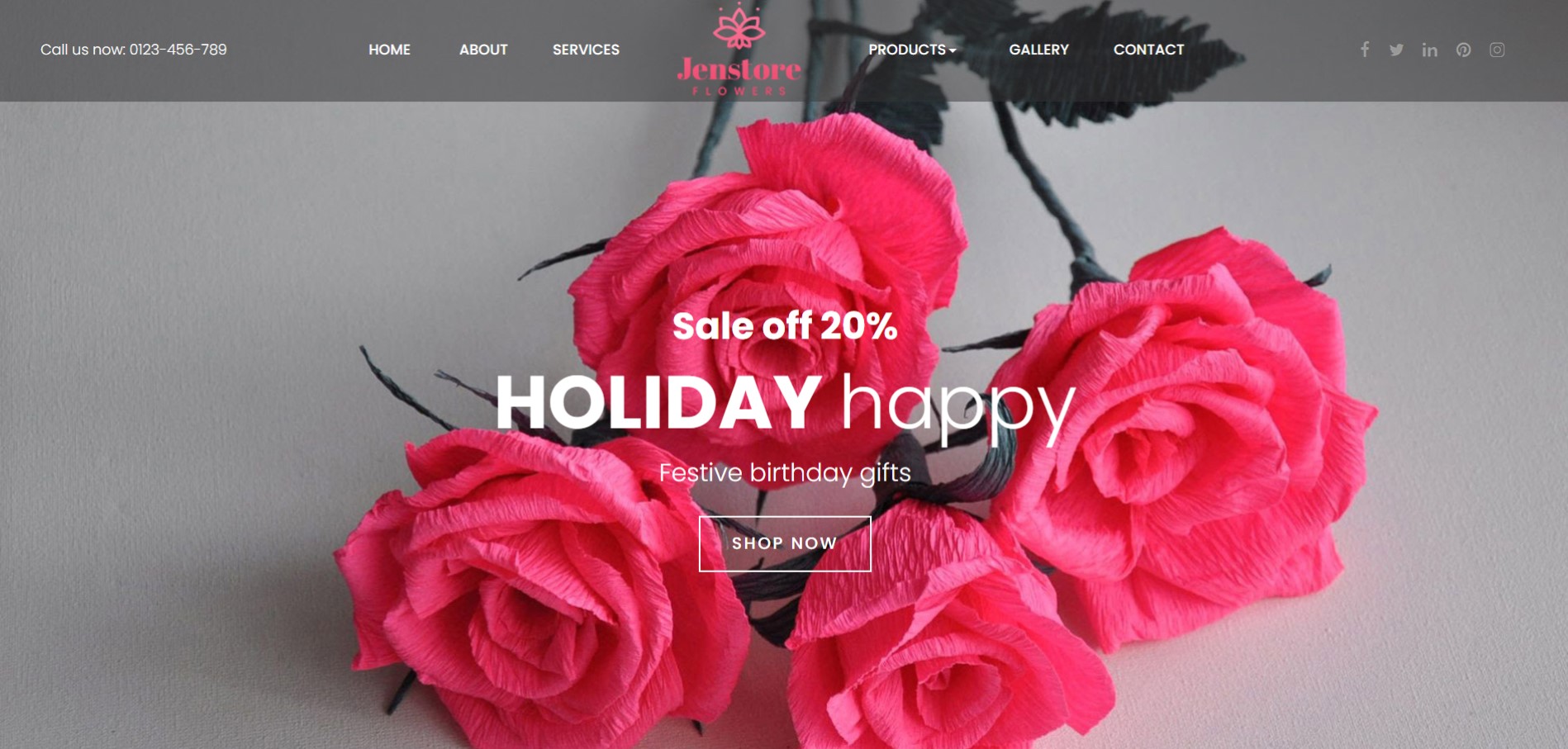 Flower Website UI by Abhijith MS at Coroflot.com