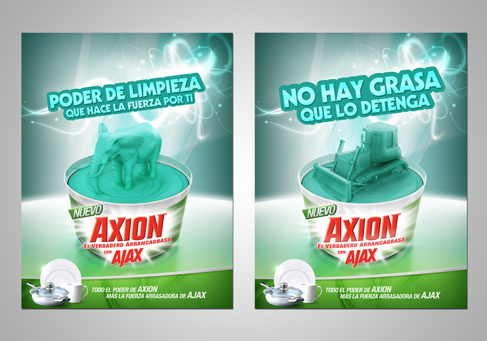 Axion with Ajax. Colgate Personal Care. by Mauricio Aragon at Coroflot.com