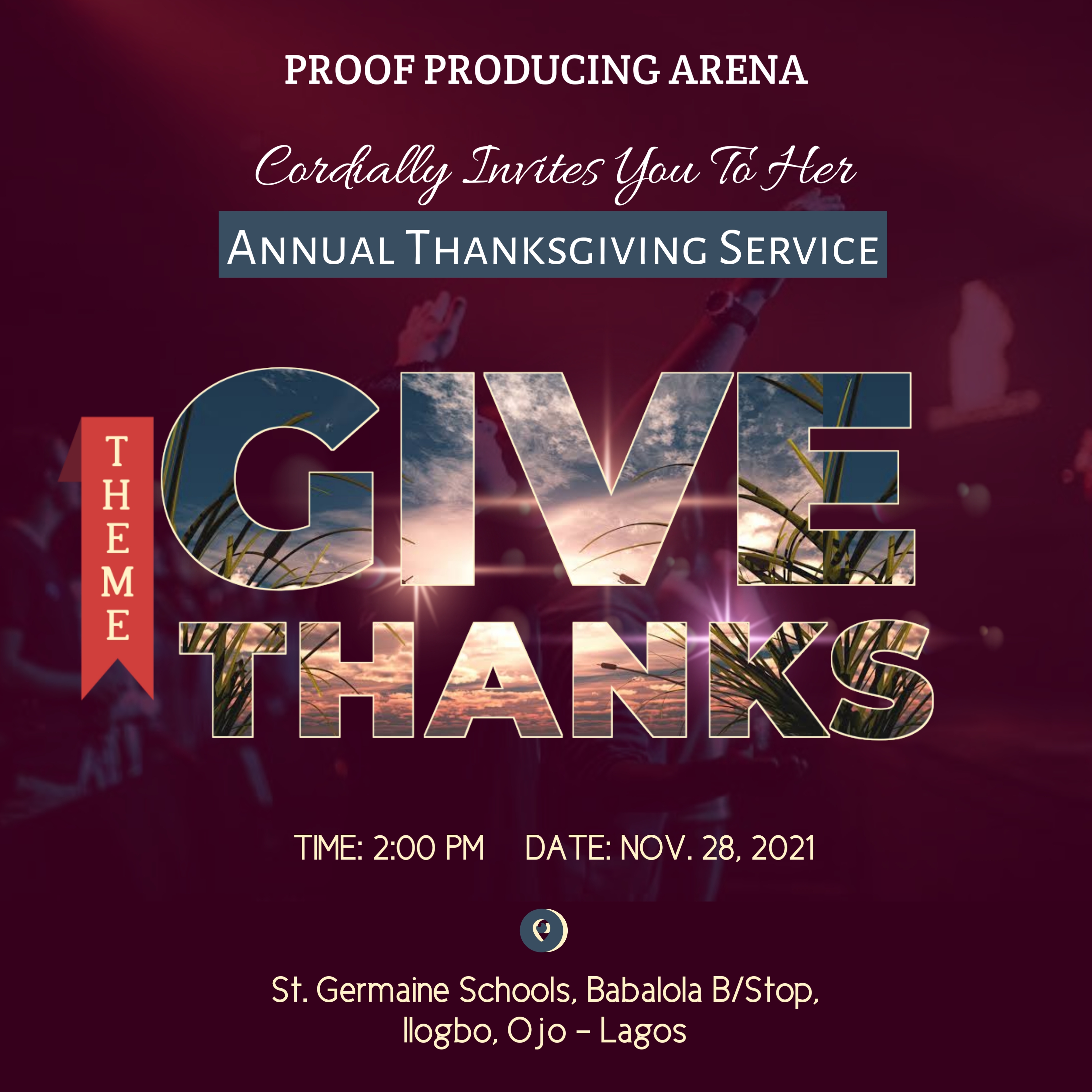 Flyer design for PROOF PRODUCING ARENA by Amarachi Christopher at ...
