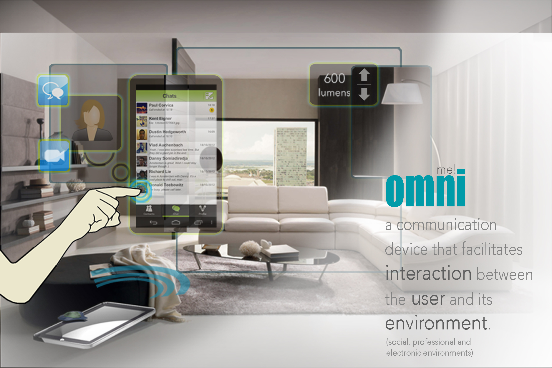 Omni: universal communication device. by Devina Kothari at Coroflot.com