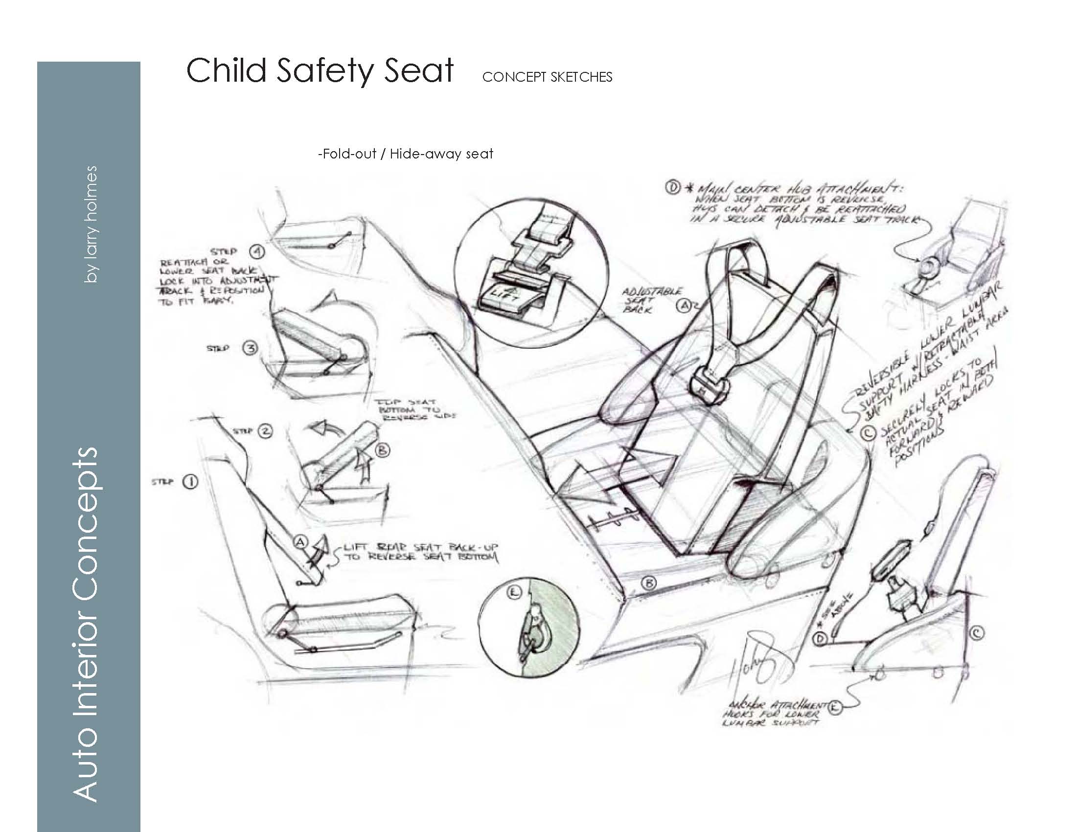 Car Baby Seat concepts by Larry Holmes at Coroflot.com