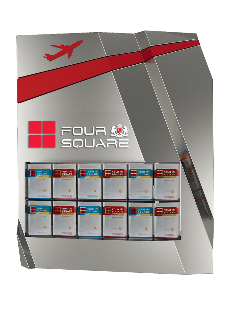 Four Square Cigarette Product Display Unit by Rahul Dev at Coroflot.com