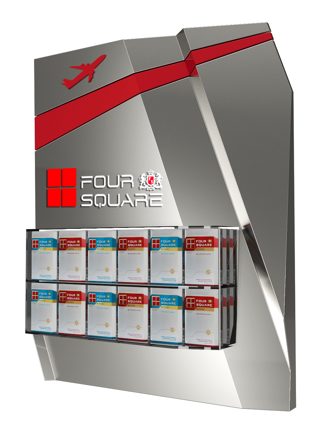 Four Square Cigarette Product Display Unit by Rahul Dev at Coroflot.com