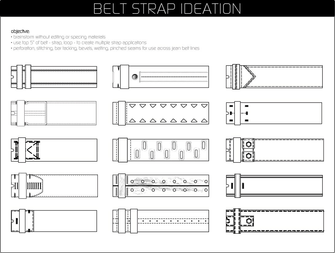 Belt Development Pages by Carlin Felder at Coroflot.com