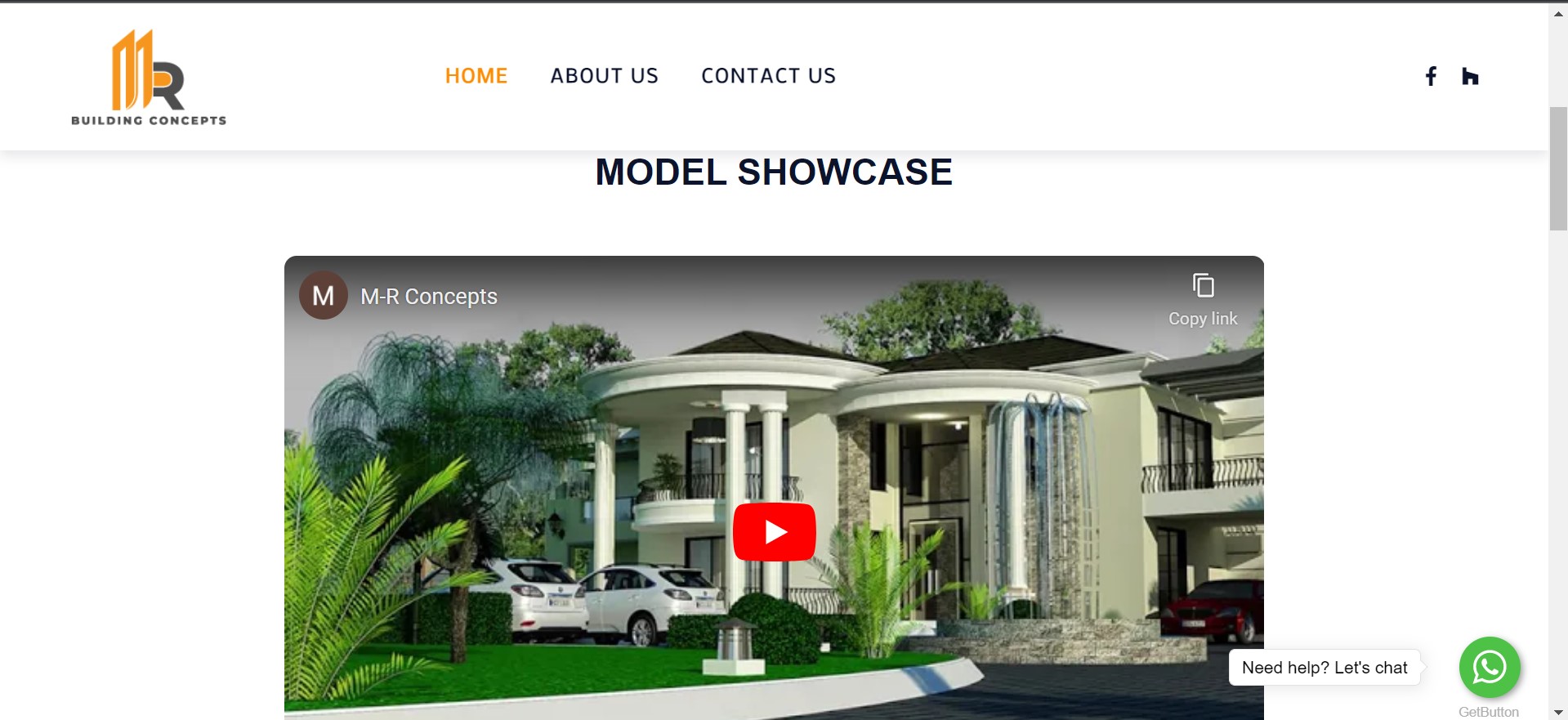 MR Building Concepts' website by John Kauta at Coroflot.com