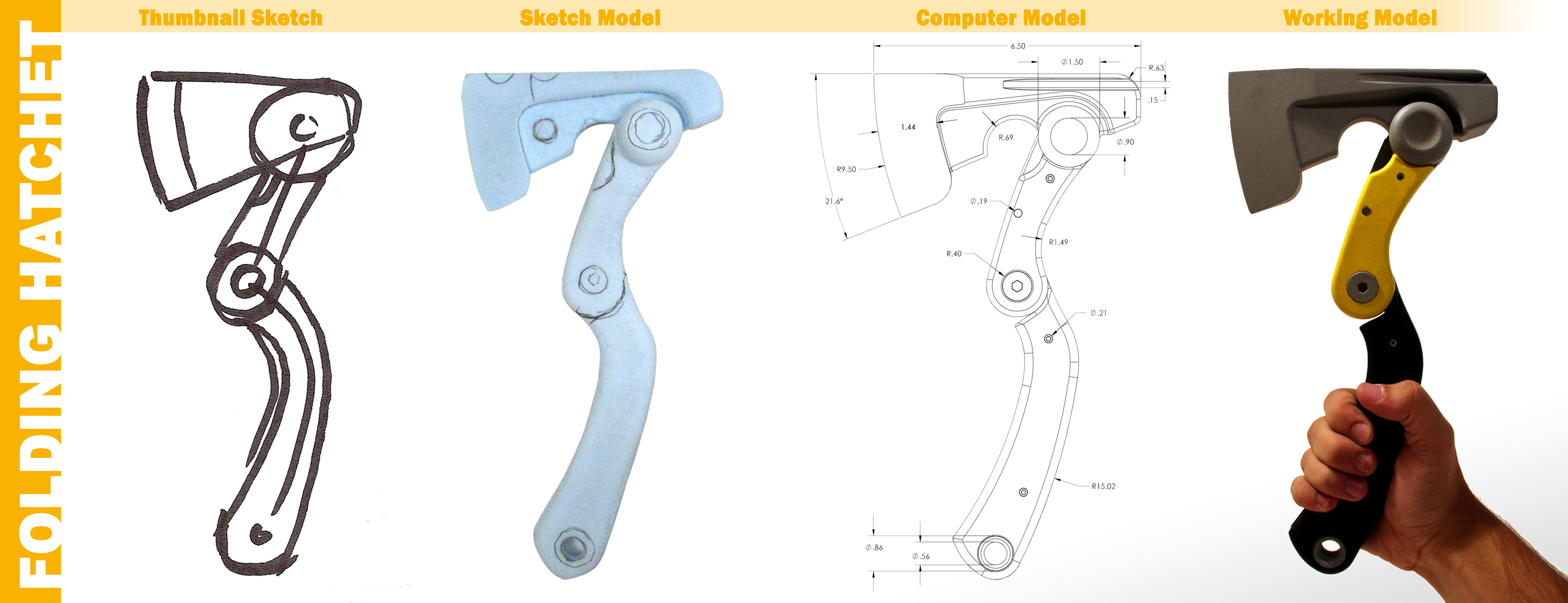Folding Hatchet Design by Mark Menendez at Coroflot.com