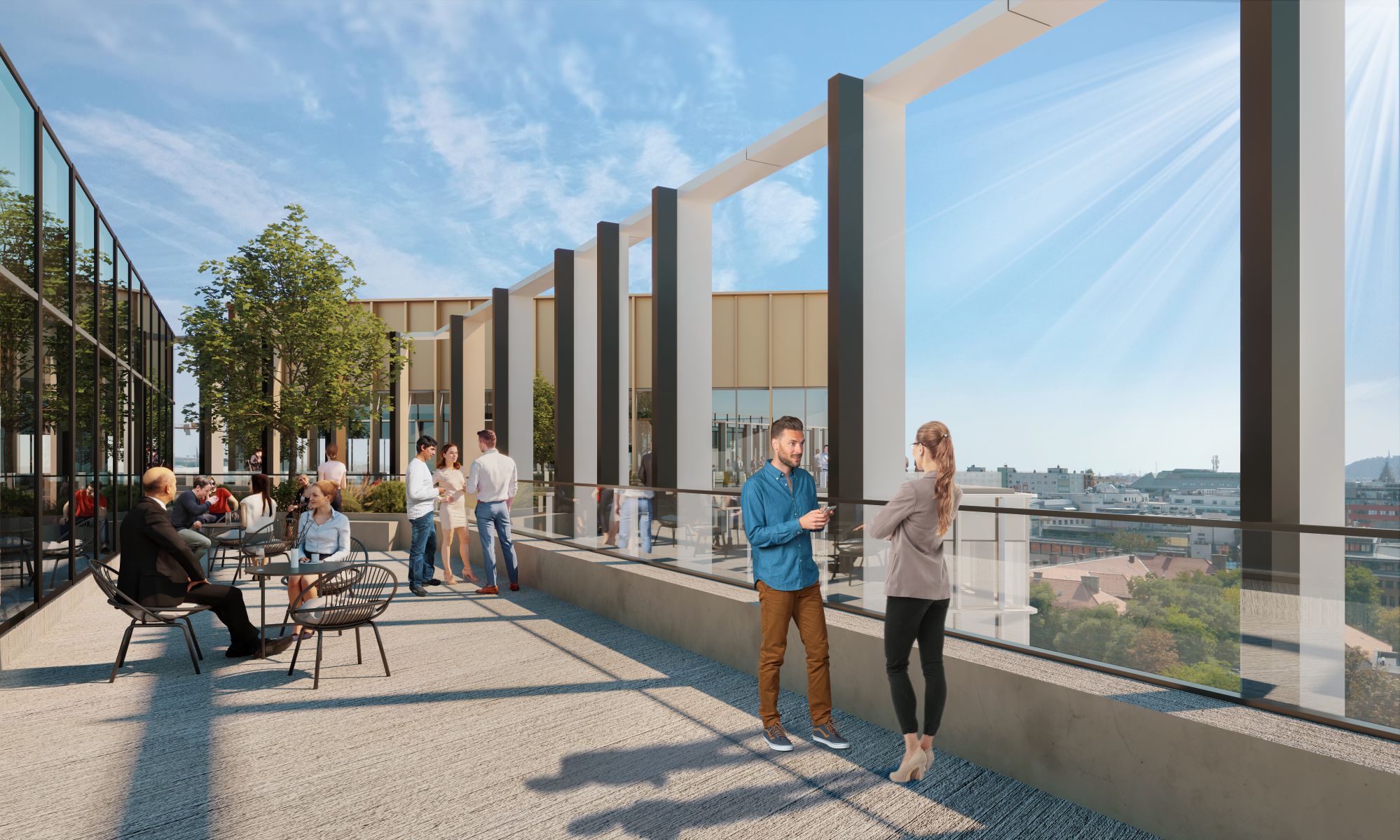 Vaci Ut Office Building - N2Q STUDIO - Outsourcing 3D Rendering ...