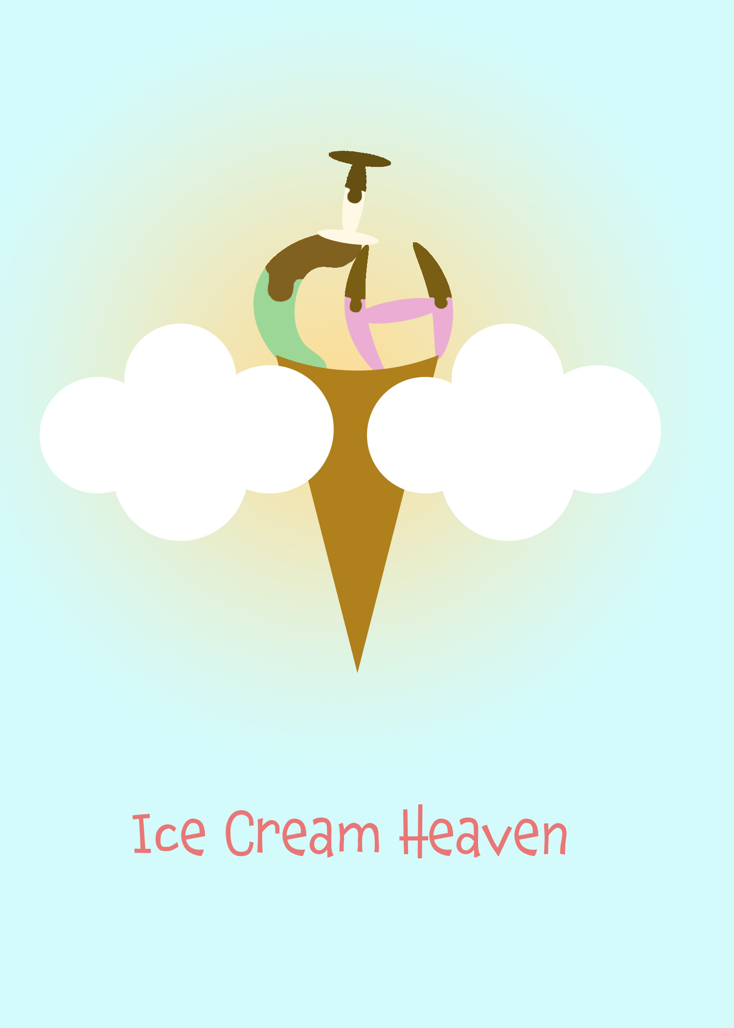 Ice Cream Heaven Logo by Richard Sansone at Coroflot.com