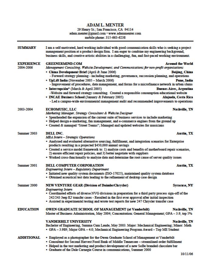 Resume & Portfolio by Adam Menter at Coroflot.com