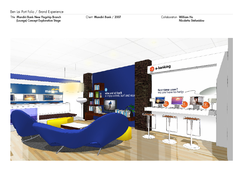 Mandiri Bank Interior Design by Ben Lai at Coroflot.com