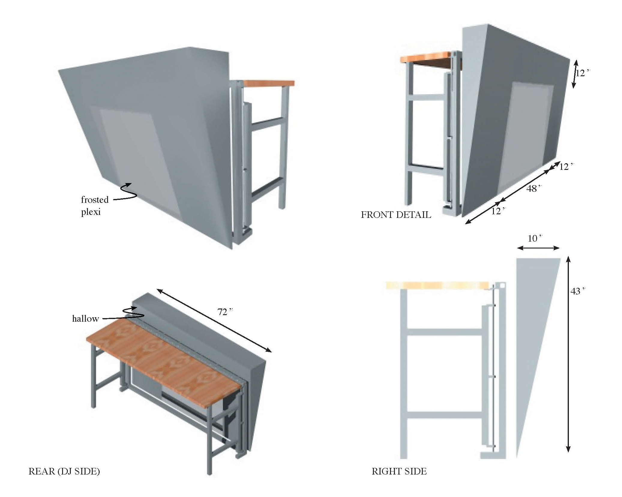 DJ TABLE by Derek Spence at Coroflot.com