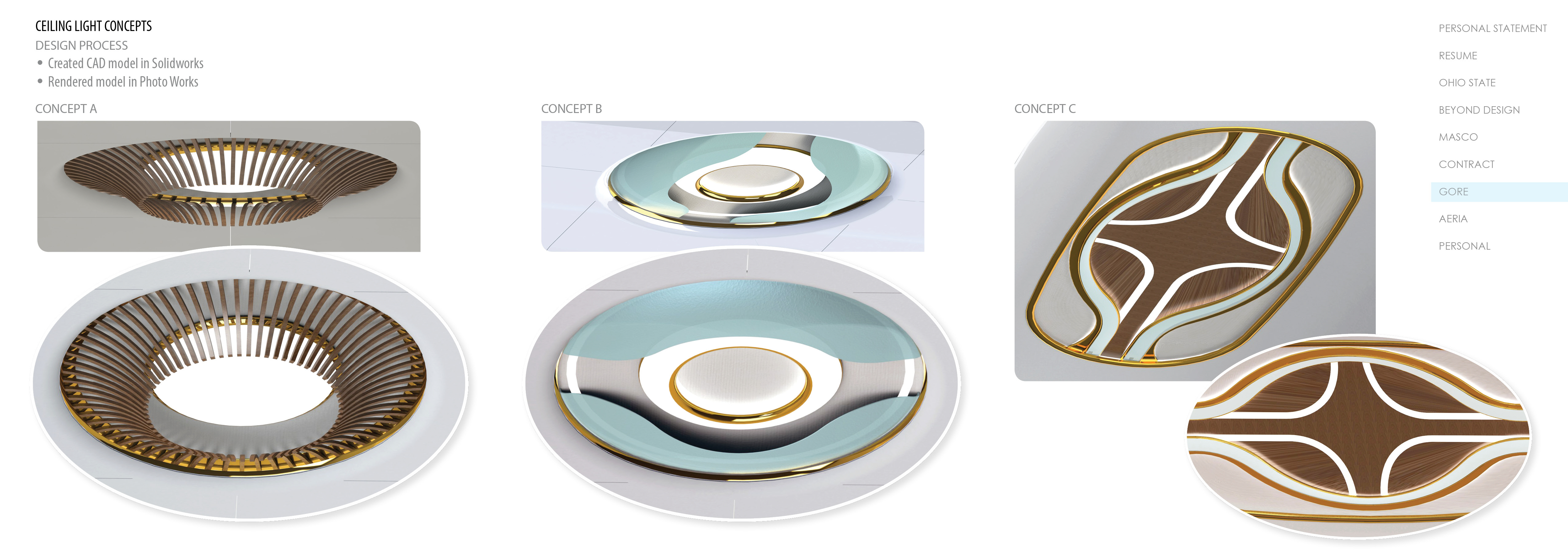 Gore Design Completions by Sarah Park at Coroflot.com