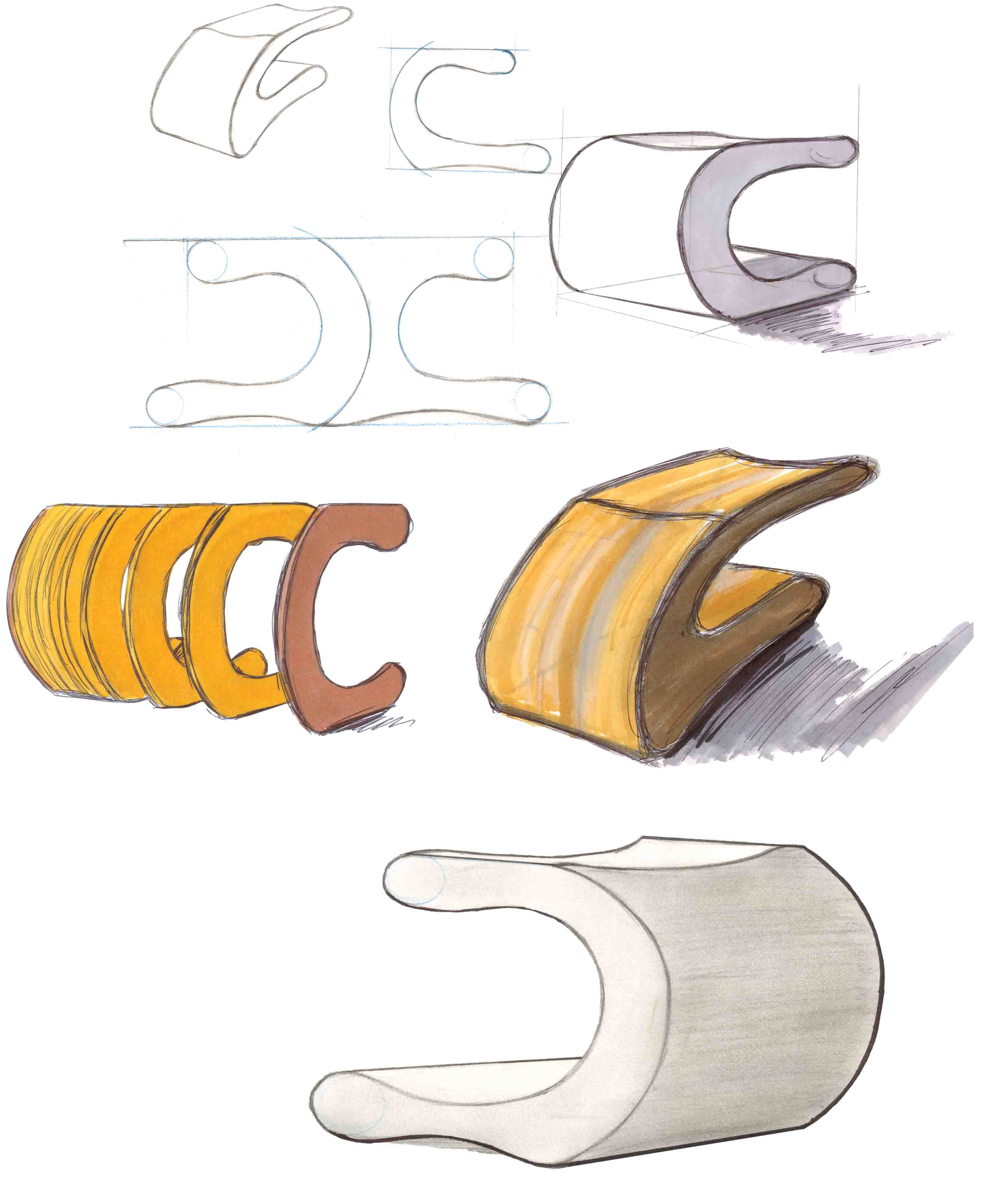 Wooden Stool Design by Corey Wallace at Coroflot.com