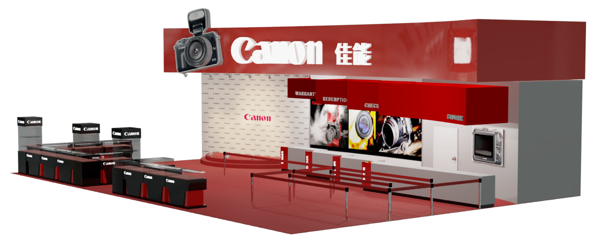 Canon Event Booth by Lifen Wu at Coroflot.com
