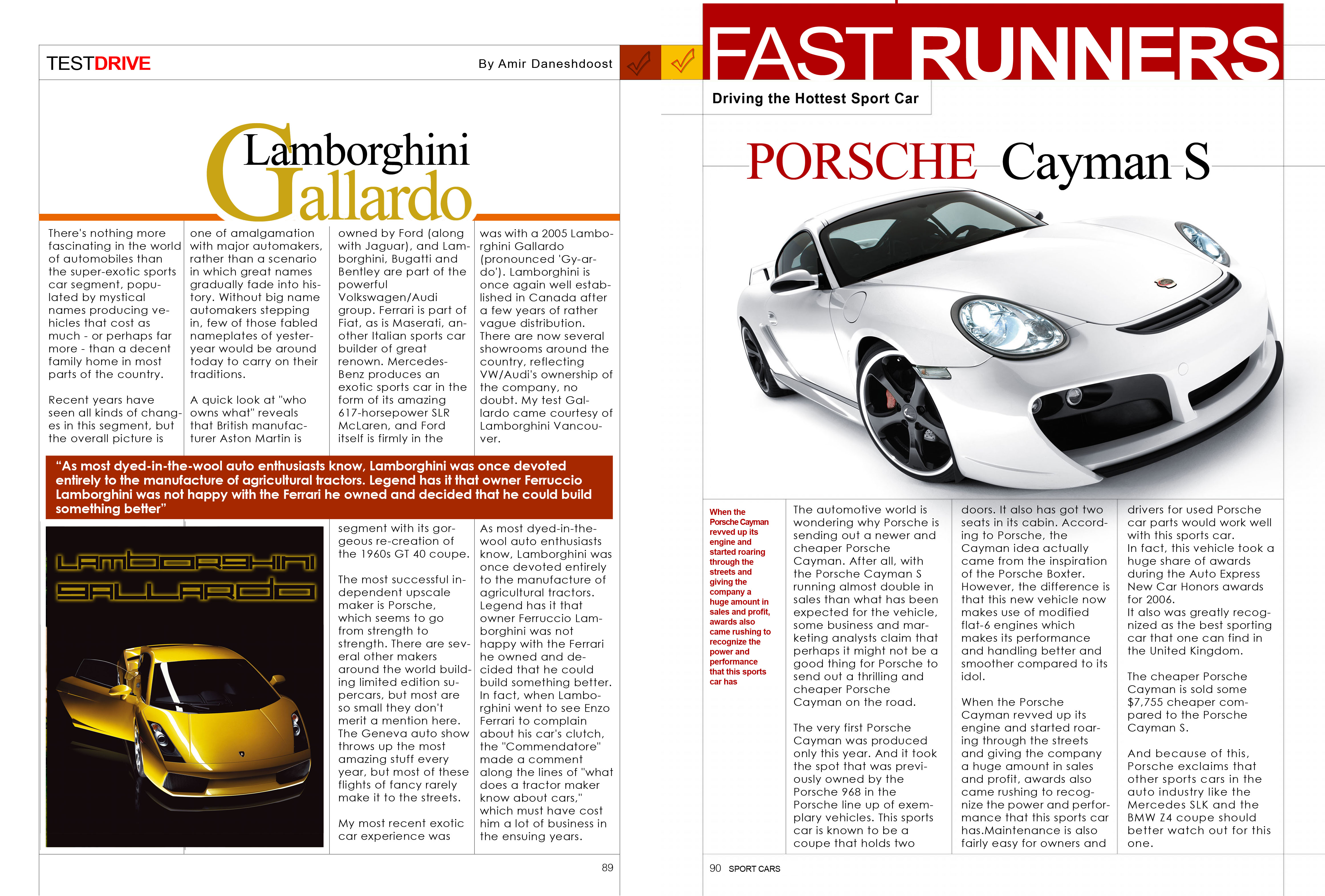 Magazine Layout by Ali Kamran at Coroflot.com