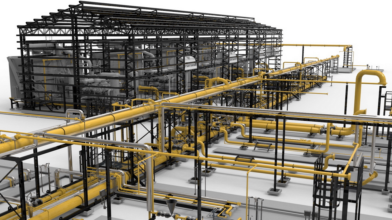 3D Plant Design with Piping by Felix Aninkora at Coroflot.com