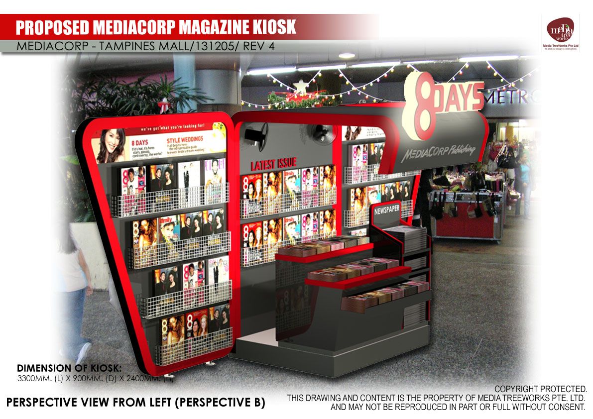 Mediacorp Magazine Kiosk by Ivy Chiam at Coroflot.com